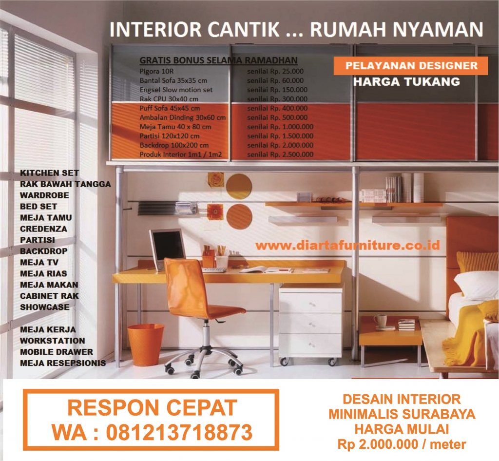 Jasa Desain & Produksi Interior Furniture Mebel Kitchen set Minimalis ...